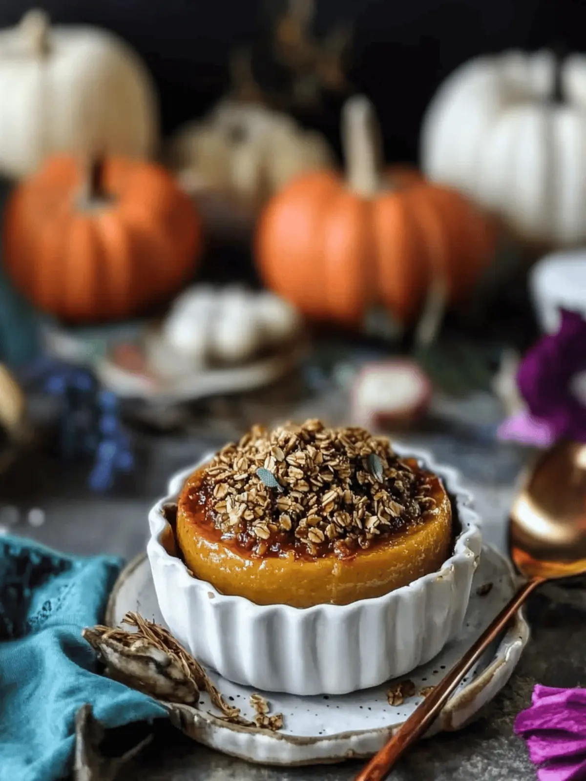 Irresistible Pumpkin Pie Oatmeal Brûlée for Cozy Mornings