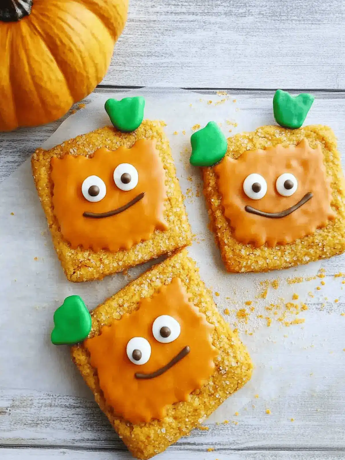 Irresistible Spookley Square Pumpkin Cookies for Halloween Fun