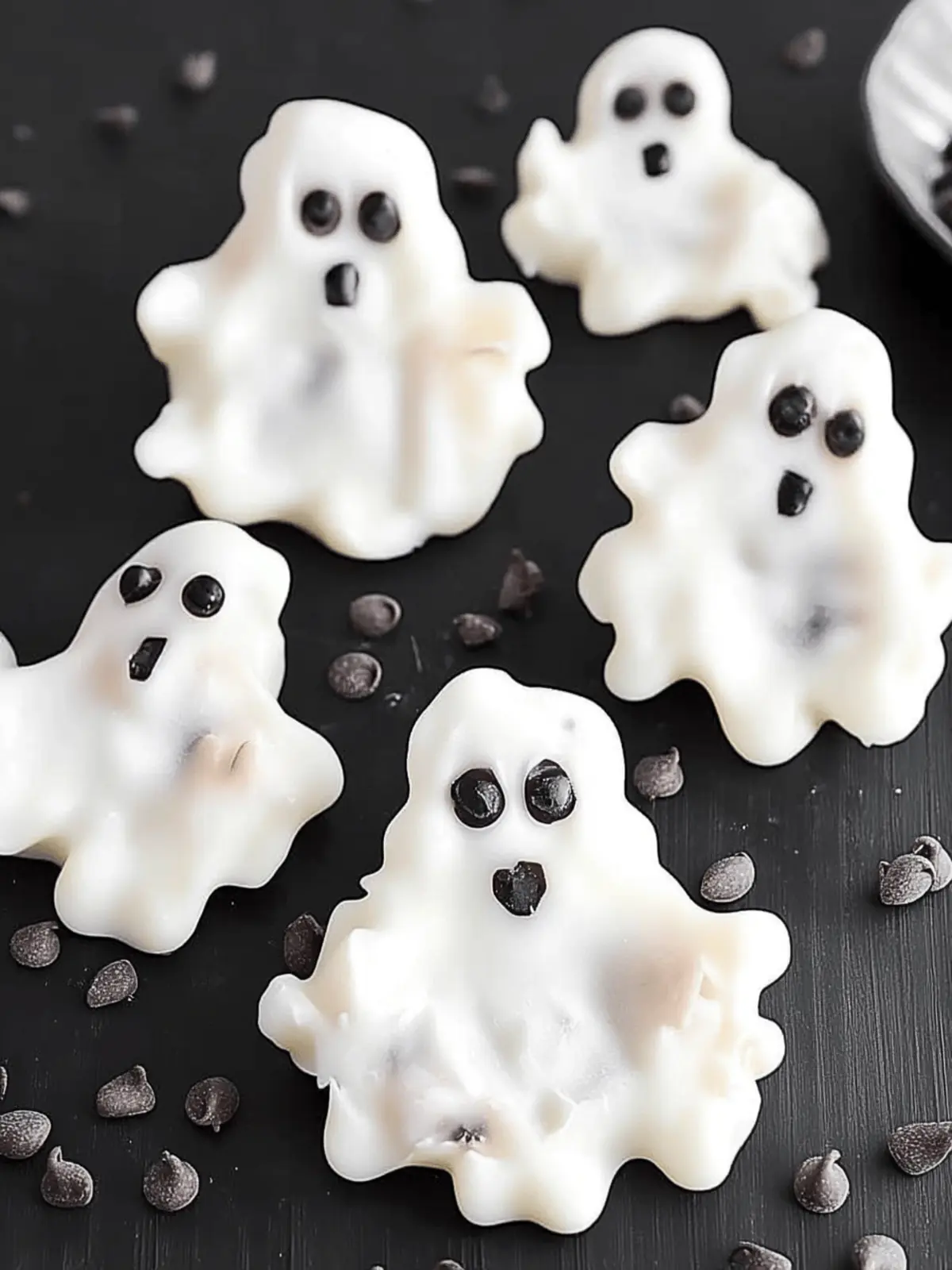 Irresistible White Chocolate Halloween Ghosts Treats
