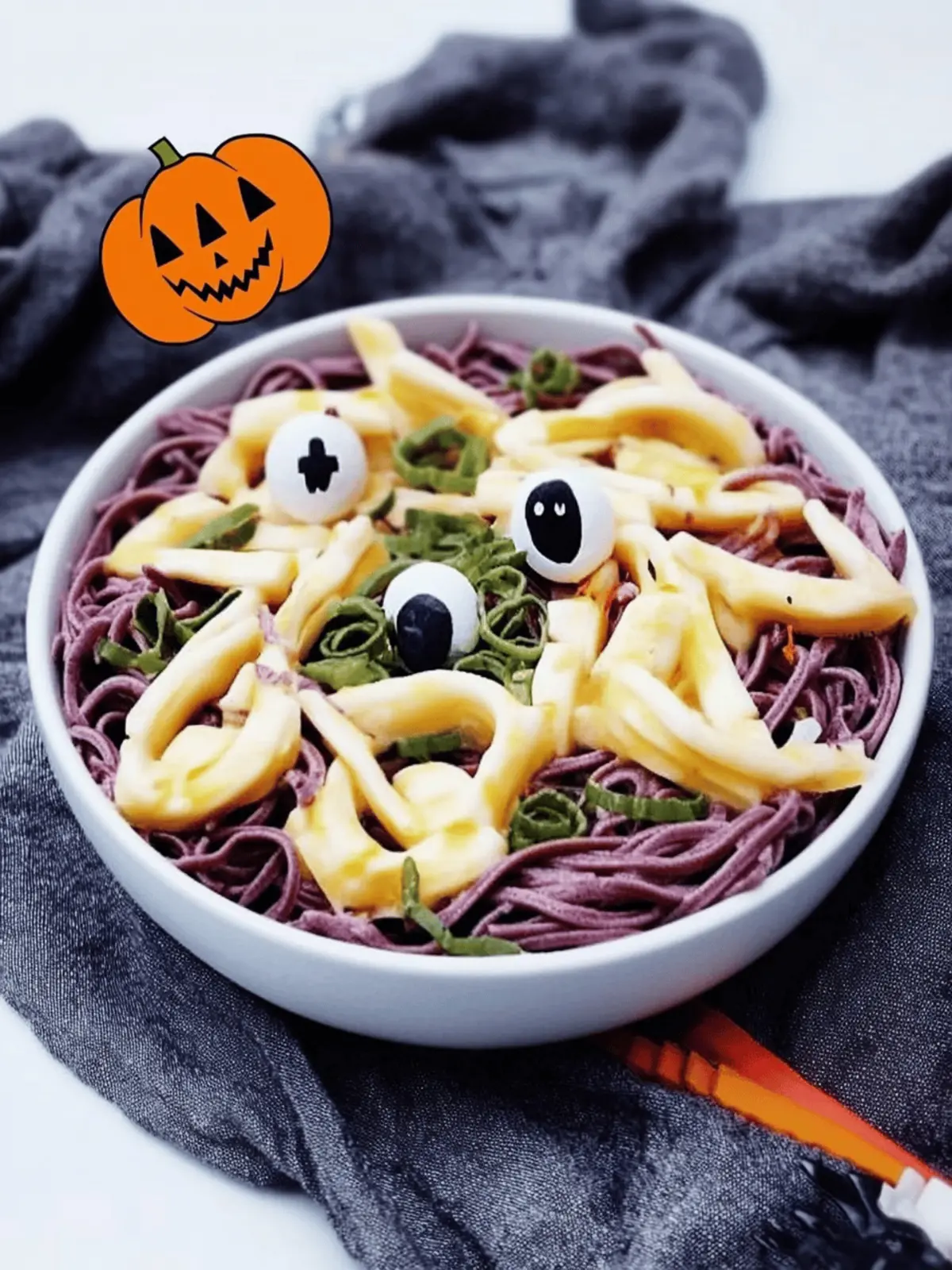 Deliciously Spooky Halloween Noodle Bowl: Easy Family Fun