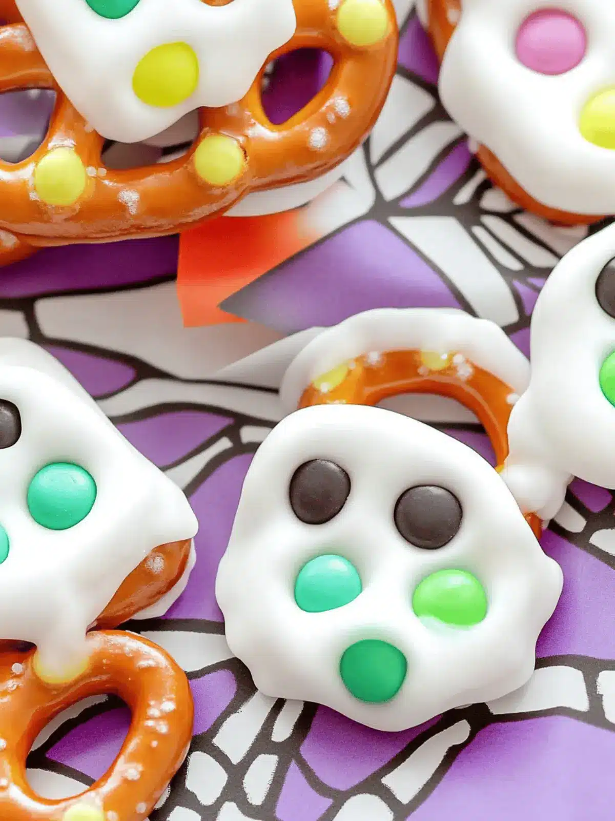 Easy Screaming Ghost Pretzel Candy for Halloween Fun