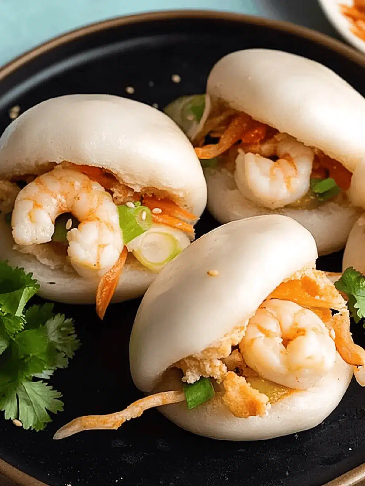 Ultimate Delicious Prawn Cocktail Bao Buns with Spicy Sauce