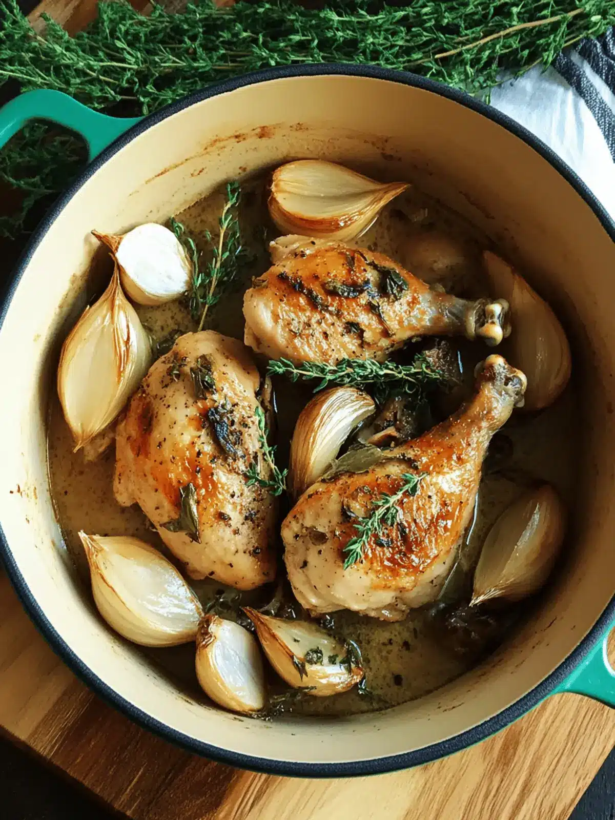 Easy Chicken with 40 Cloves of Garlic - A Comfort Food Classic