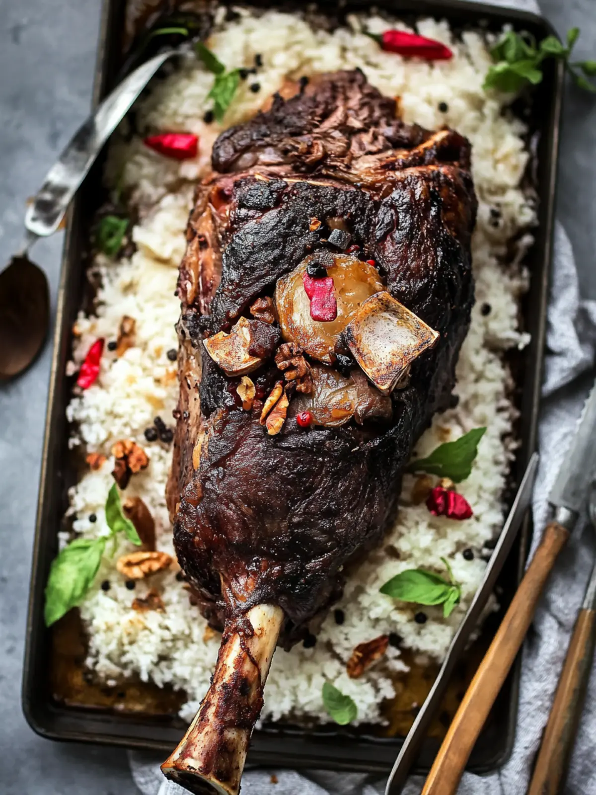 Delicious Middle Eastern Roasted Leg of Lamb Recipe