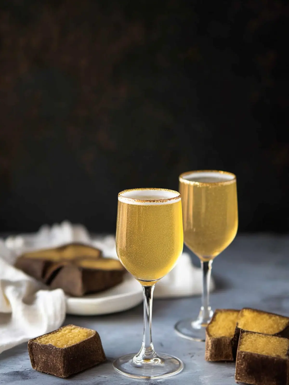 Ultimate Gold Shimmery Champagne Cocktail: Deliciously Festive