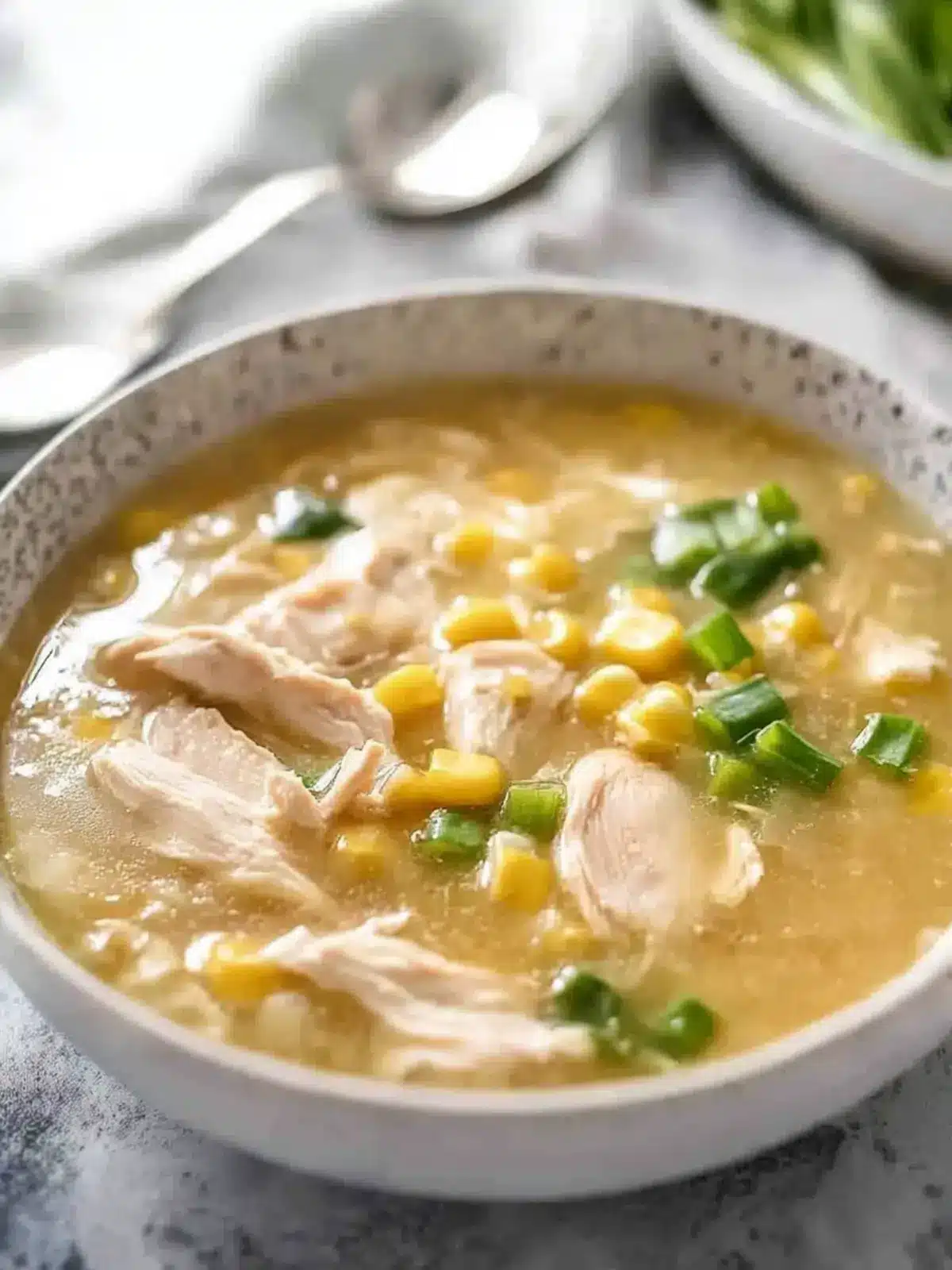 Easy and Creamy Chinese Corn Soup with Chicken Recipe