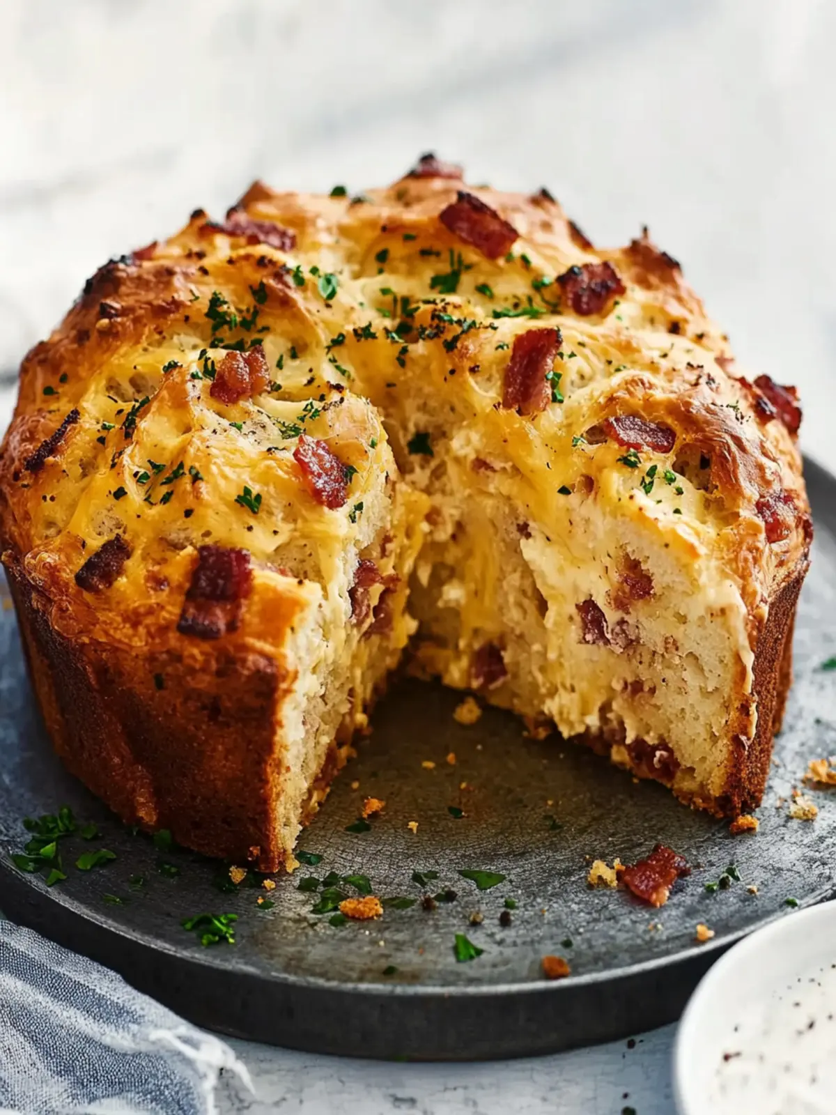 Cheese and Bacon Pull-Apart Loaf: Irresistible Comfort Treat