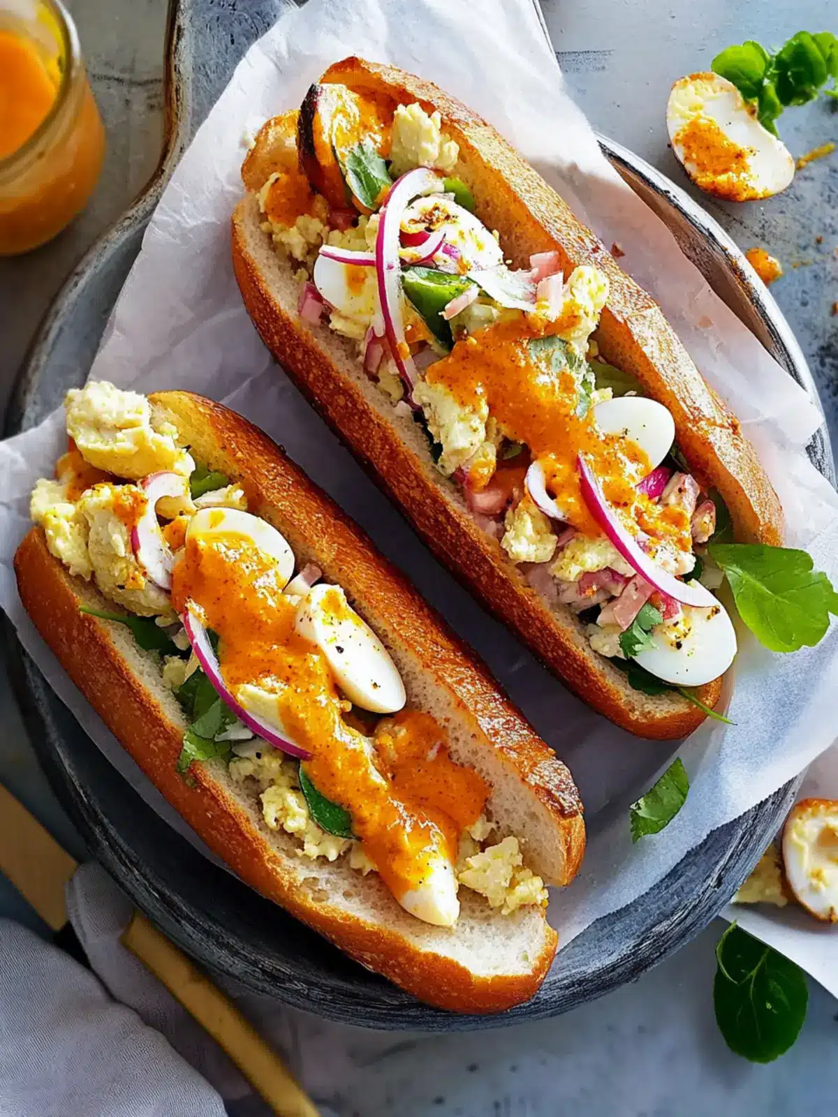 Ultimate Delicious Peri Peri Egg Salad Subs for Lunch