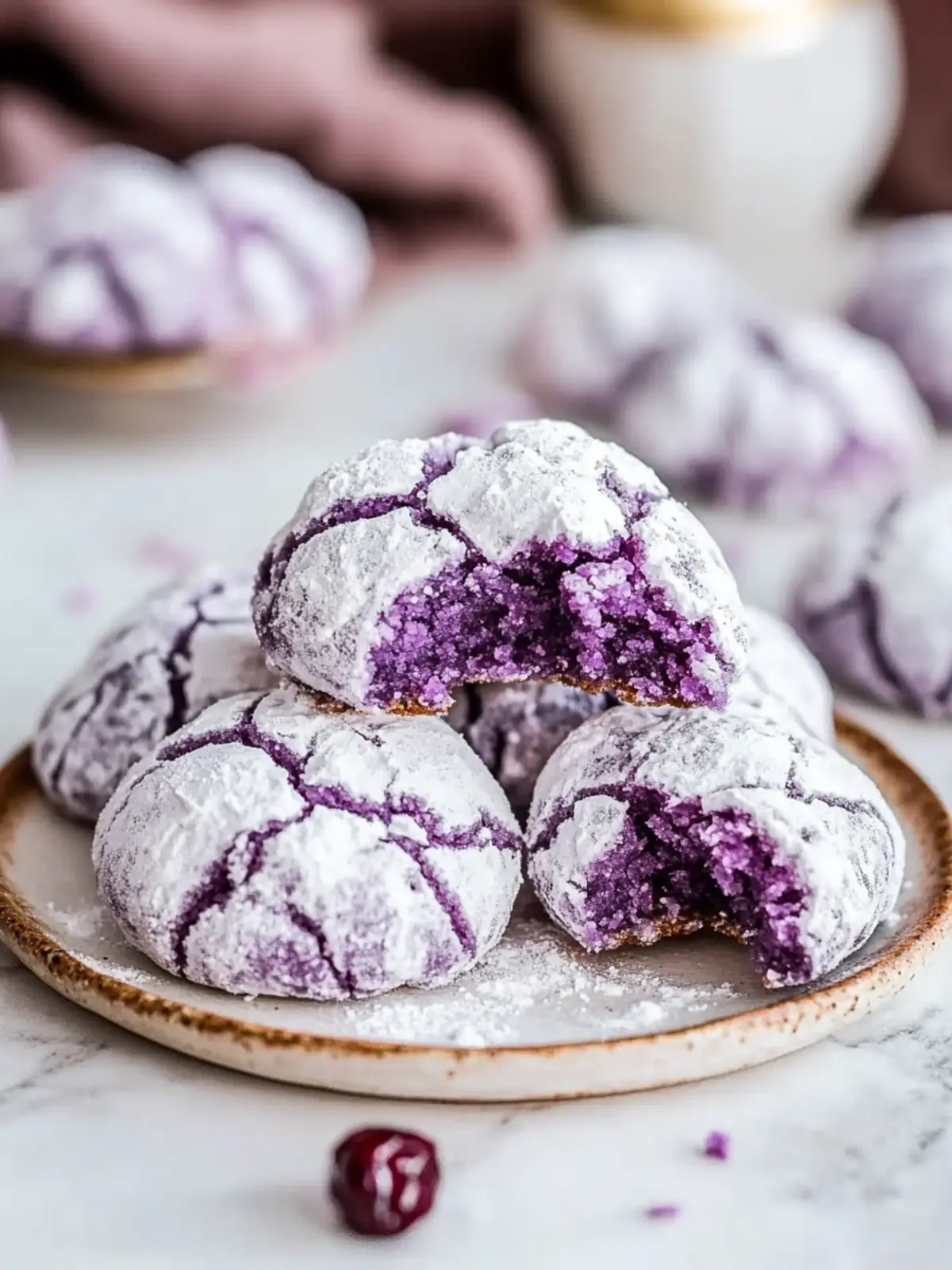 Delicious Ube Crinkle Cookies - A Magical Holiday Treat