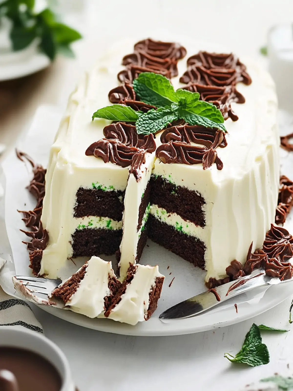 Deliciously Easy Chocolate Mint Ripple Cake to Wow Your Guests