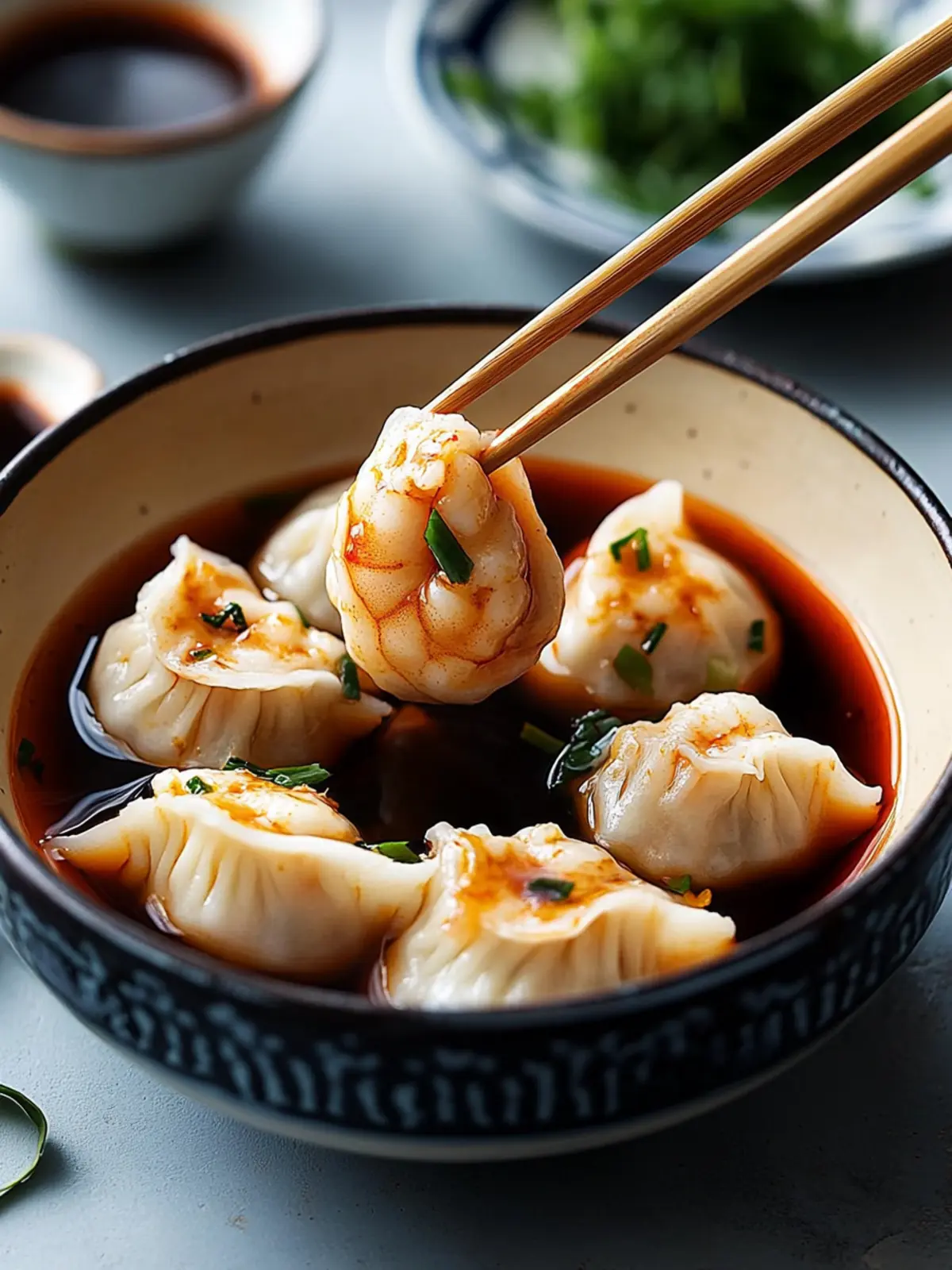 Irresistible Prawn Dumplings in Red Oil for Quick Meals