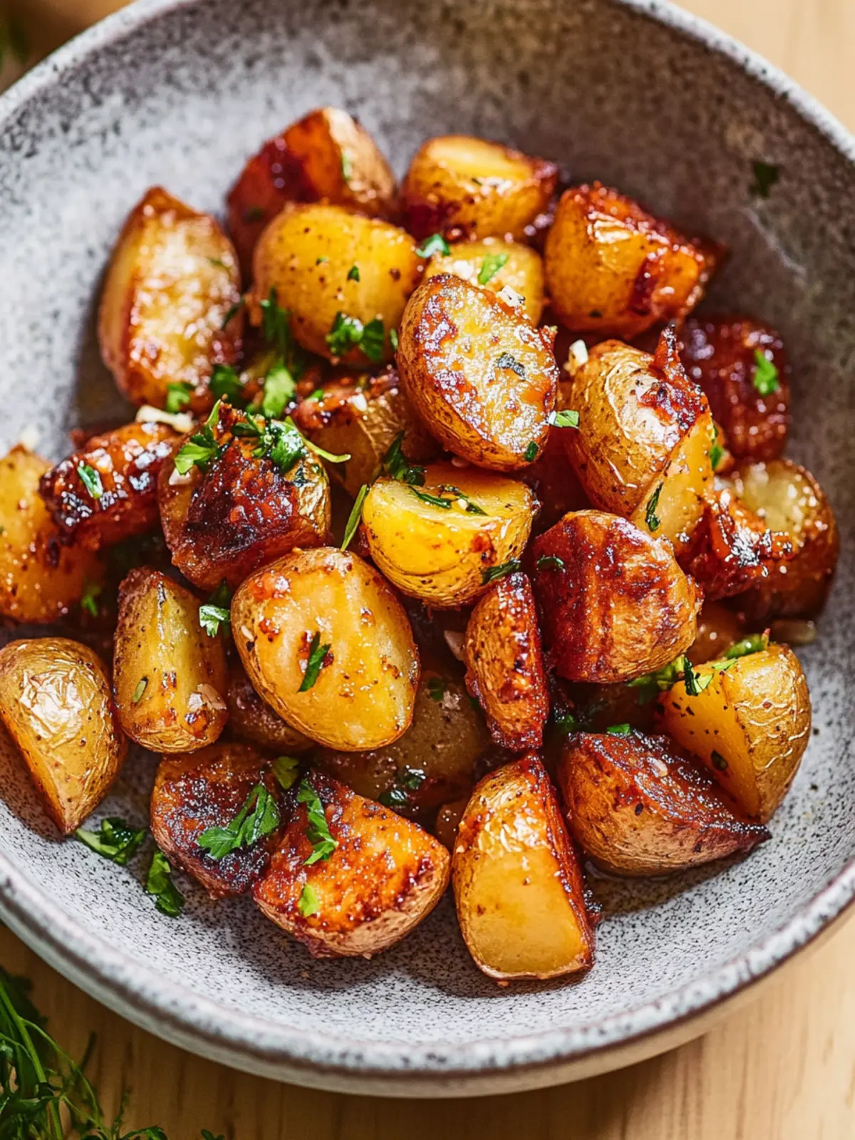 Easy Coconut Sriracha Roasted Potatoes: Deliciously Crispy Side