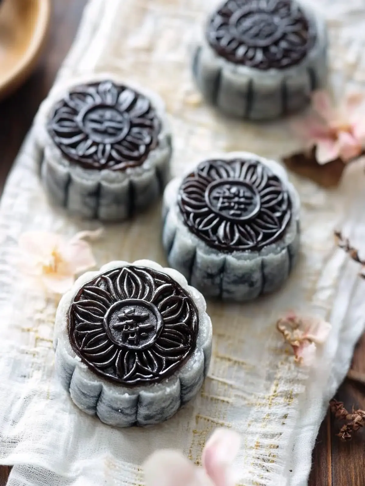 Ultimate Black Sesame Snow Skin Mooncakes - Deliciously Easy