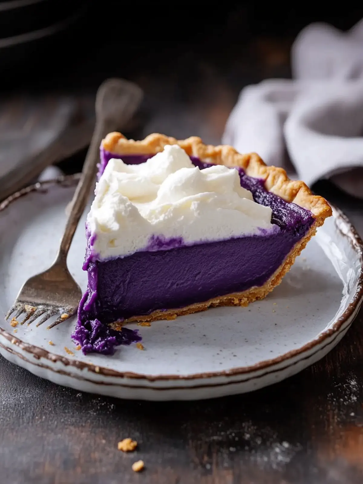 Ultimate Ube Pie with Creamy Graham Cracker Crust
