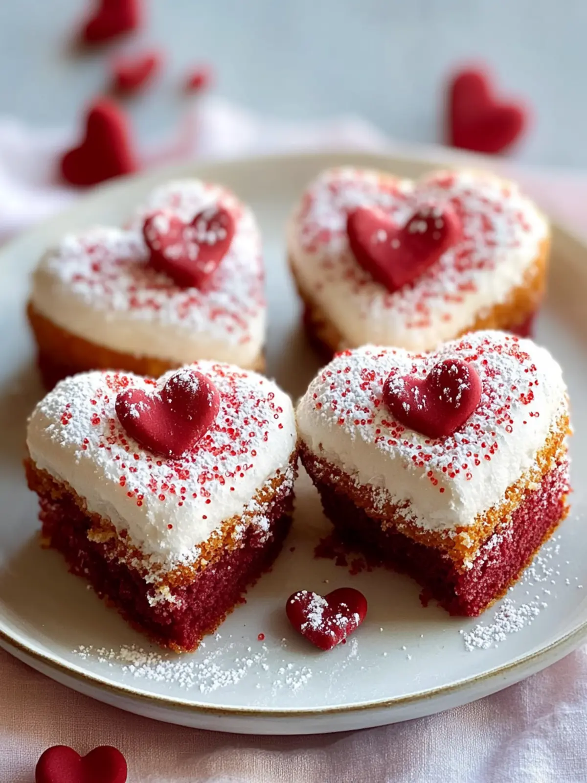 Irresistible Valentine’s Mini Heart Cakes for a Charming Day
