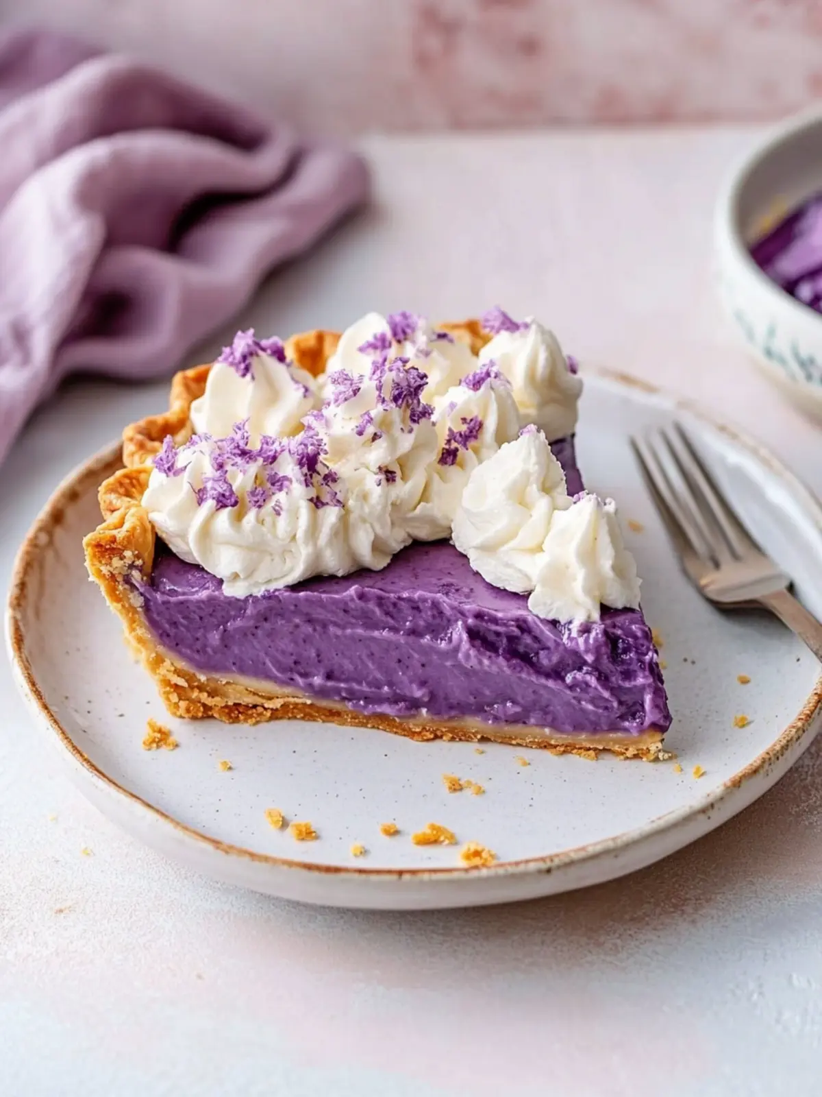 Ultimate Ube Pie with Creamy Graham Cracker Crust