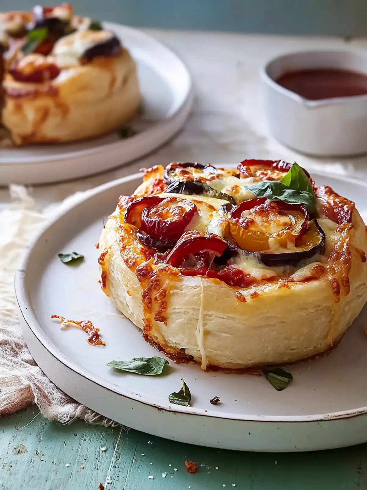 Irresistible Roasted Capsicum And Eggplant Pizza Scrolls Made Easy