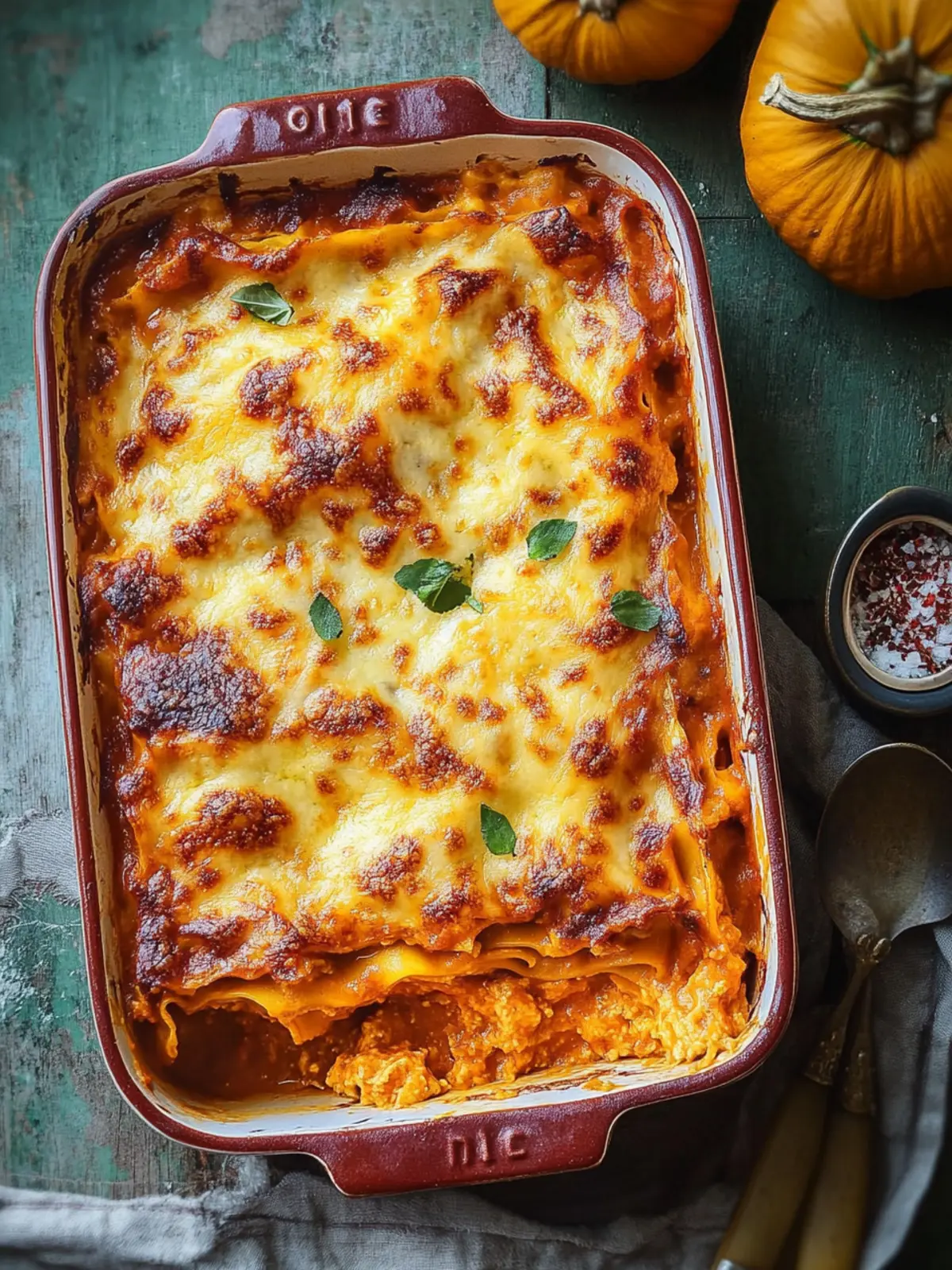 Irresistible Cheesy Red Curry Pumpkin Lasagne: A Cozy Dish