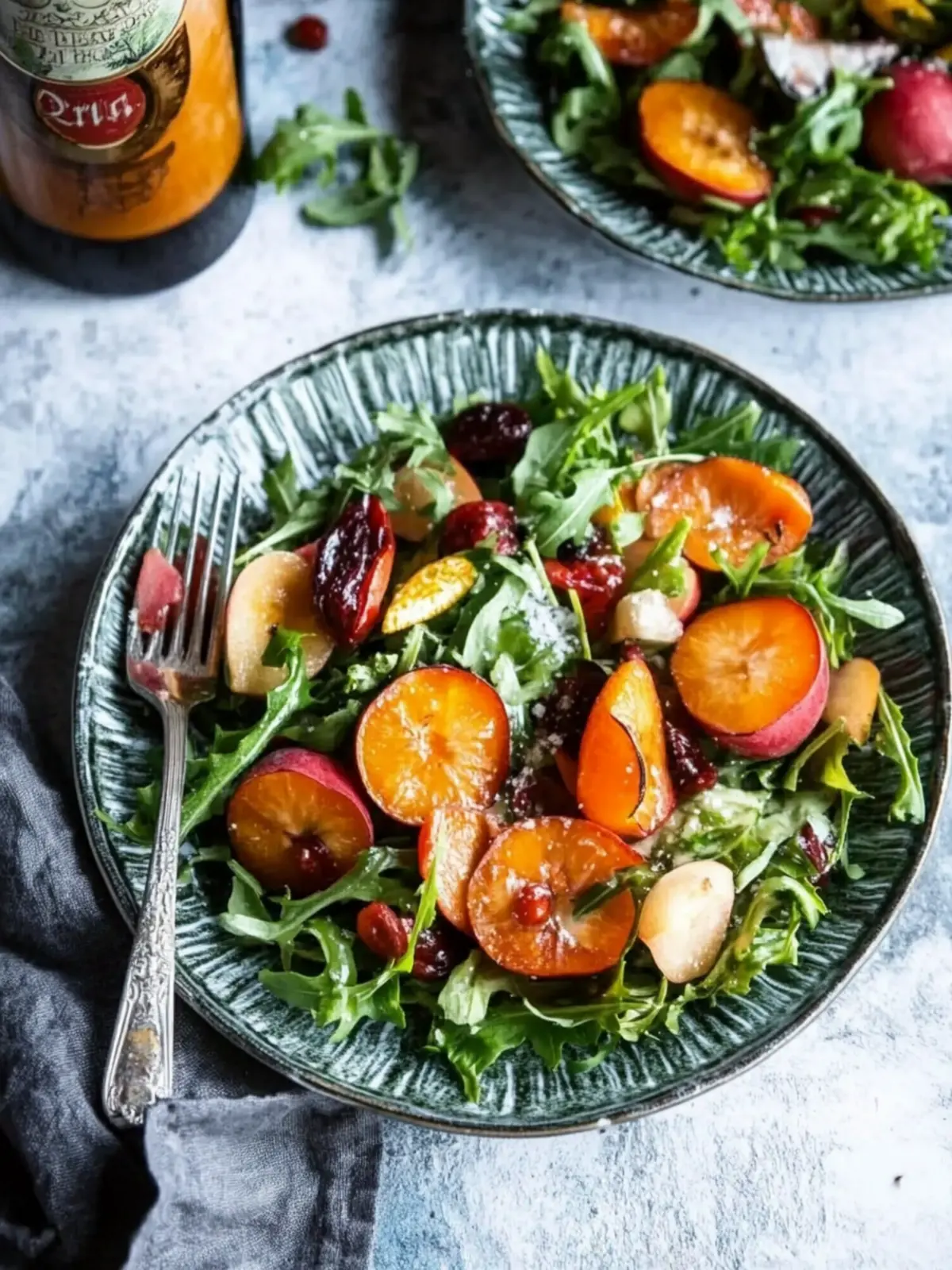 Easy Winter Persimmon Salad with Irresistible Lemon Vinaigrette