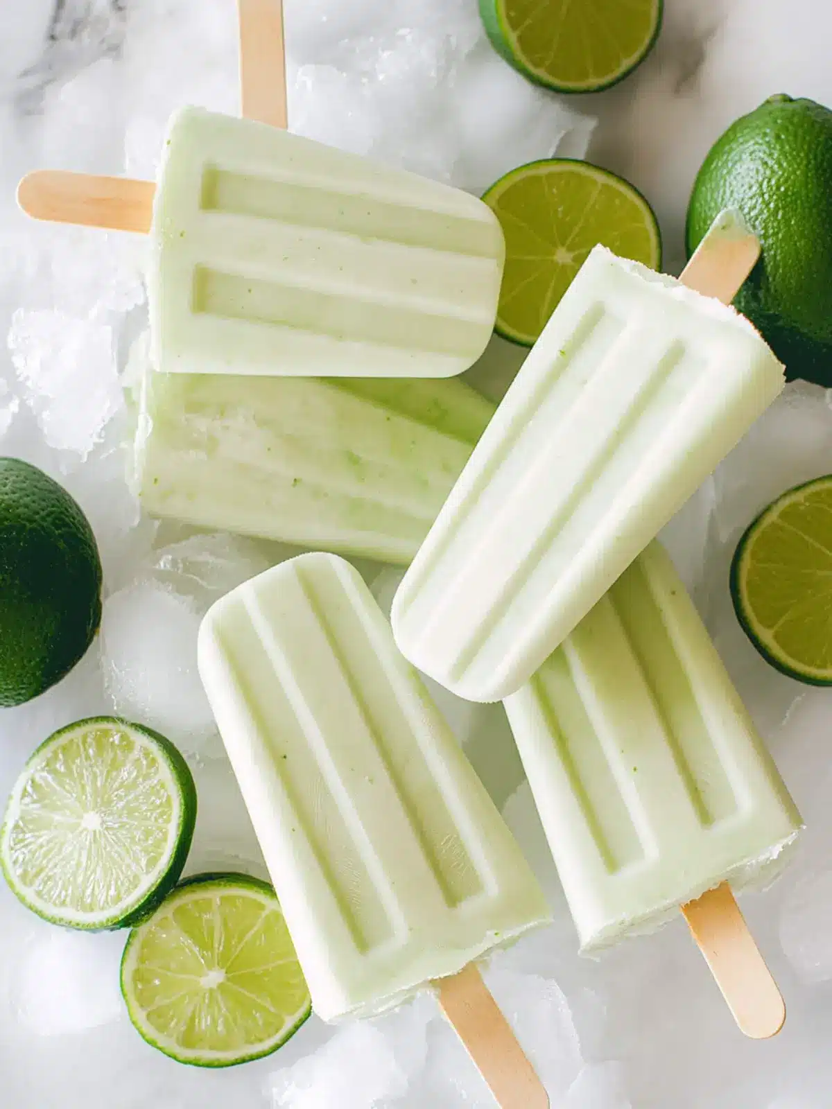 Irresistible Lime Popsicles with Coconut Milk for a Refreshing Treat